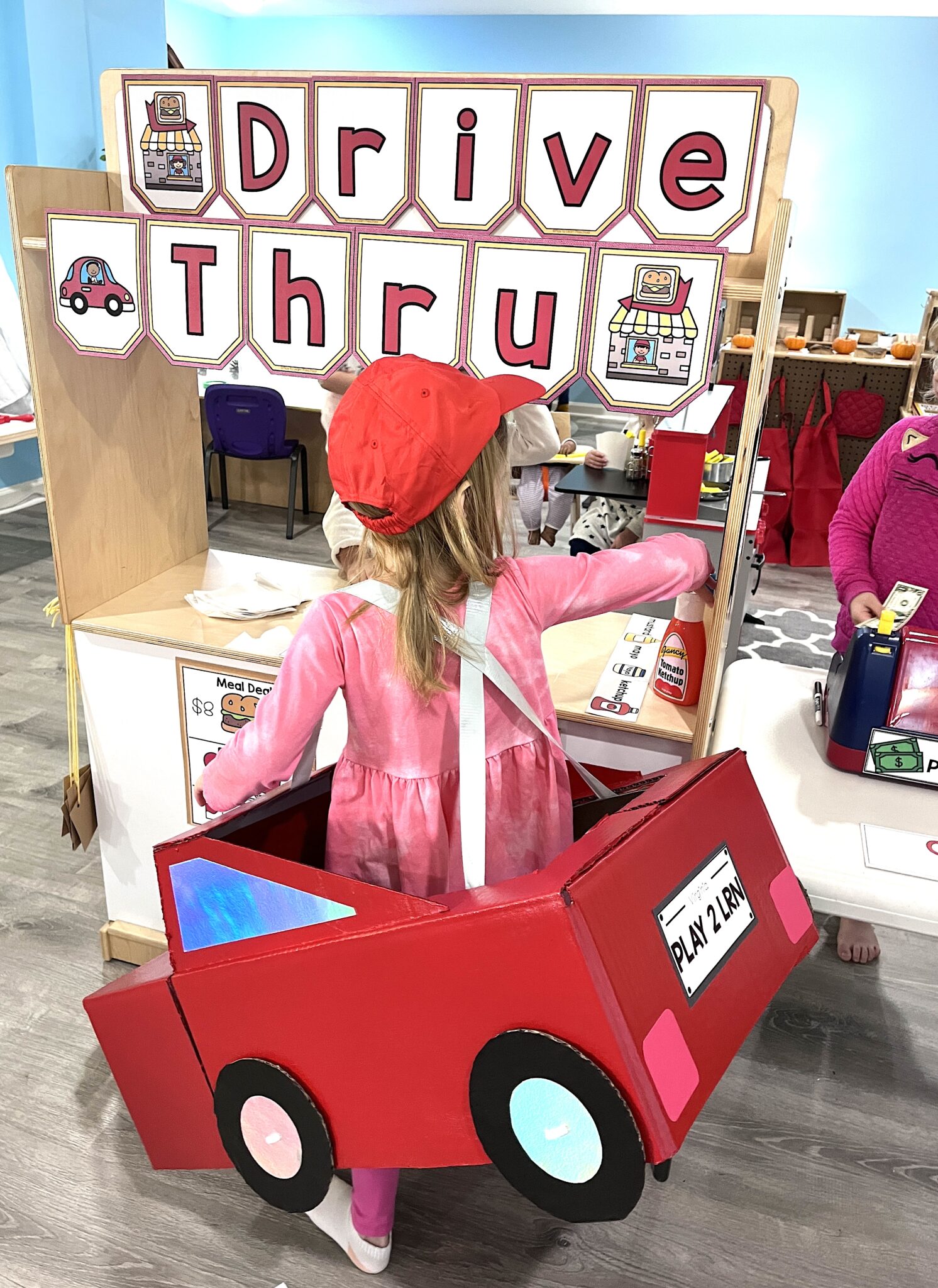 Dramatic Play Drive-Thru for Preschoolers - Play to Learn Preschool