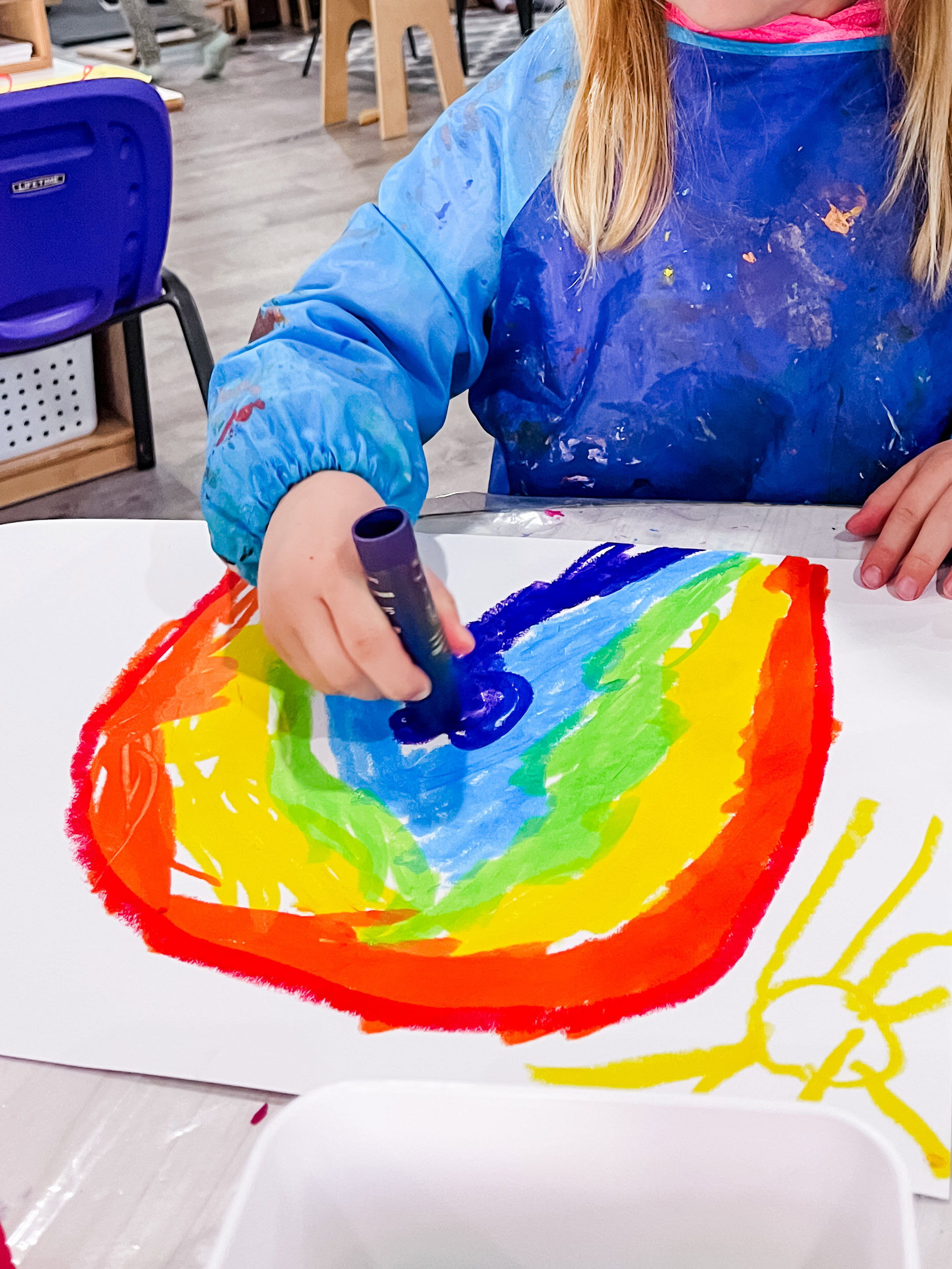 Rainbow Art Craft: Mixed Media Art Exploration for Preschoolers - Play ...