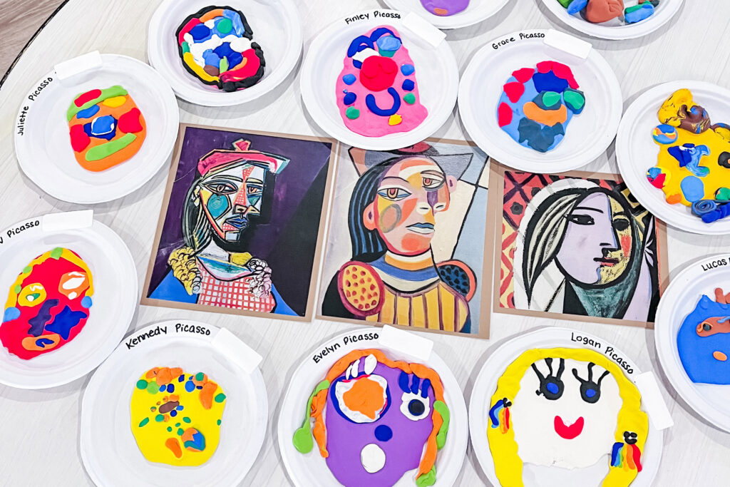 Picasso Clay Art Project for Preschoolers - Play to Learn Preschool