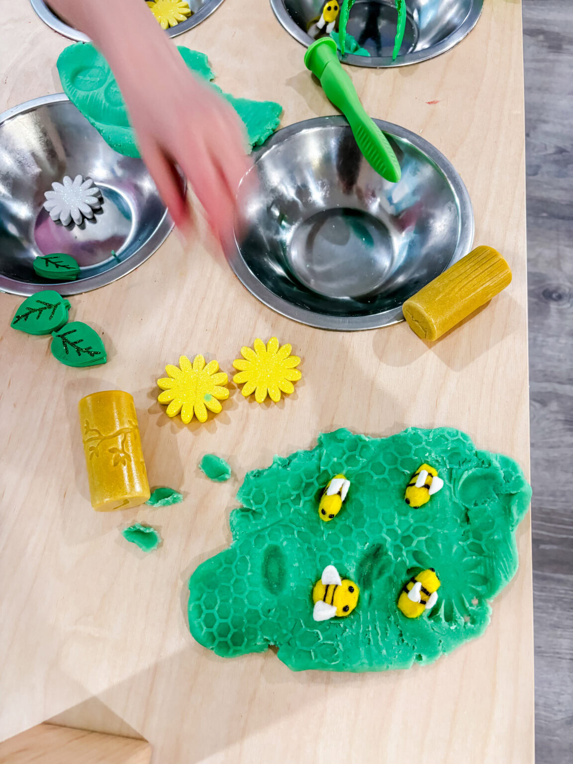 Sweet Honey Bee Play Dough Center for Preschool Students - Play to ...