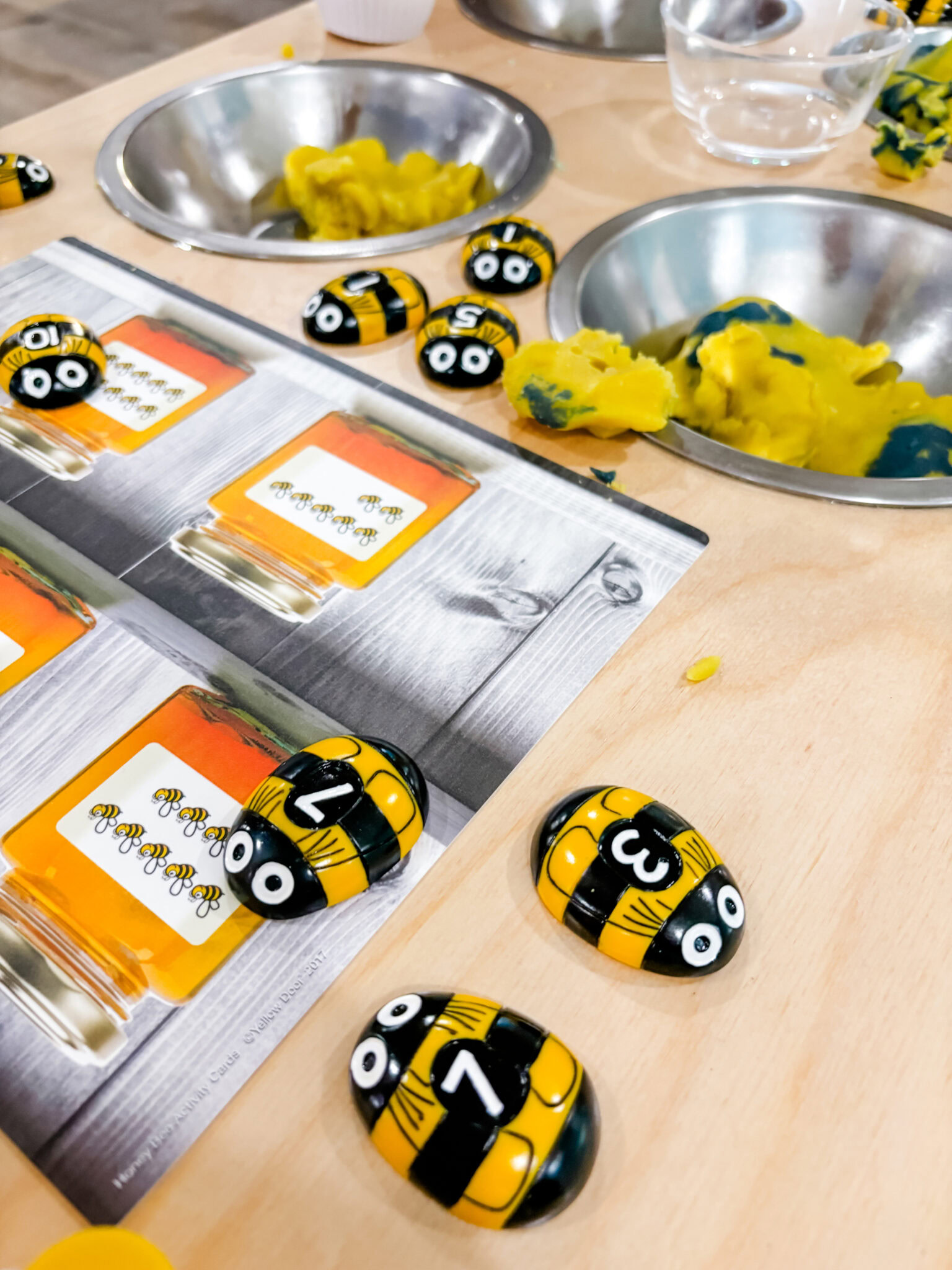 Sweet Honey Bee Play Dough Center for Preschool Students - Play to ...