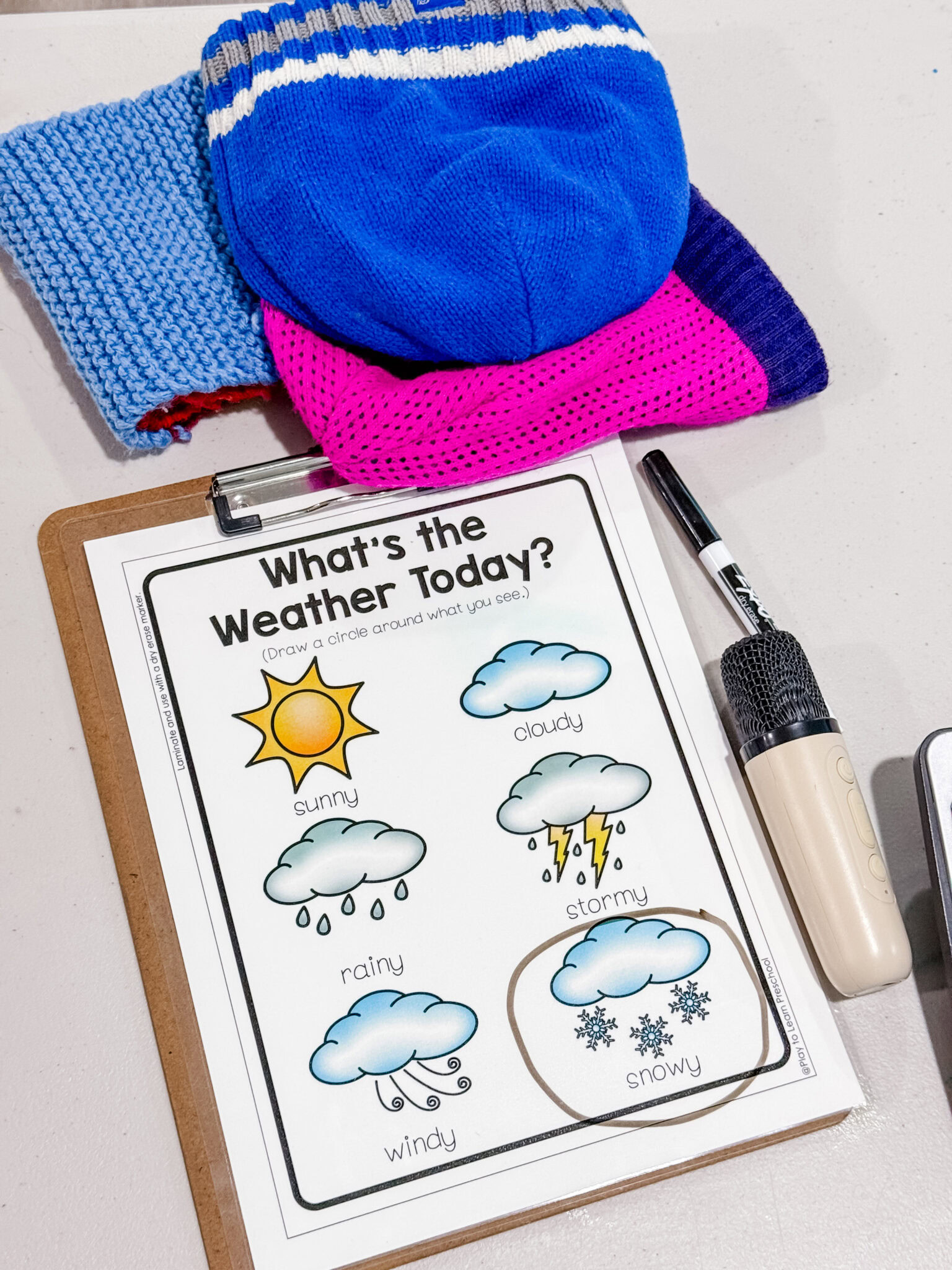 Preschool Weather Centers and Books - Play to Learn Preschool