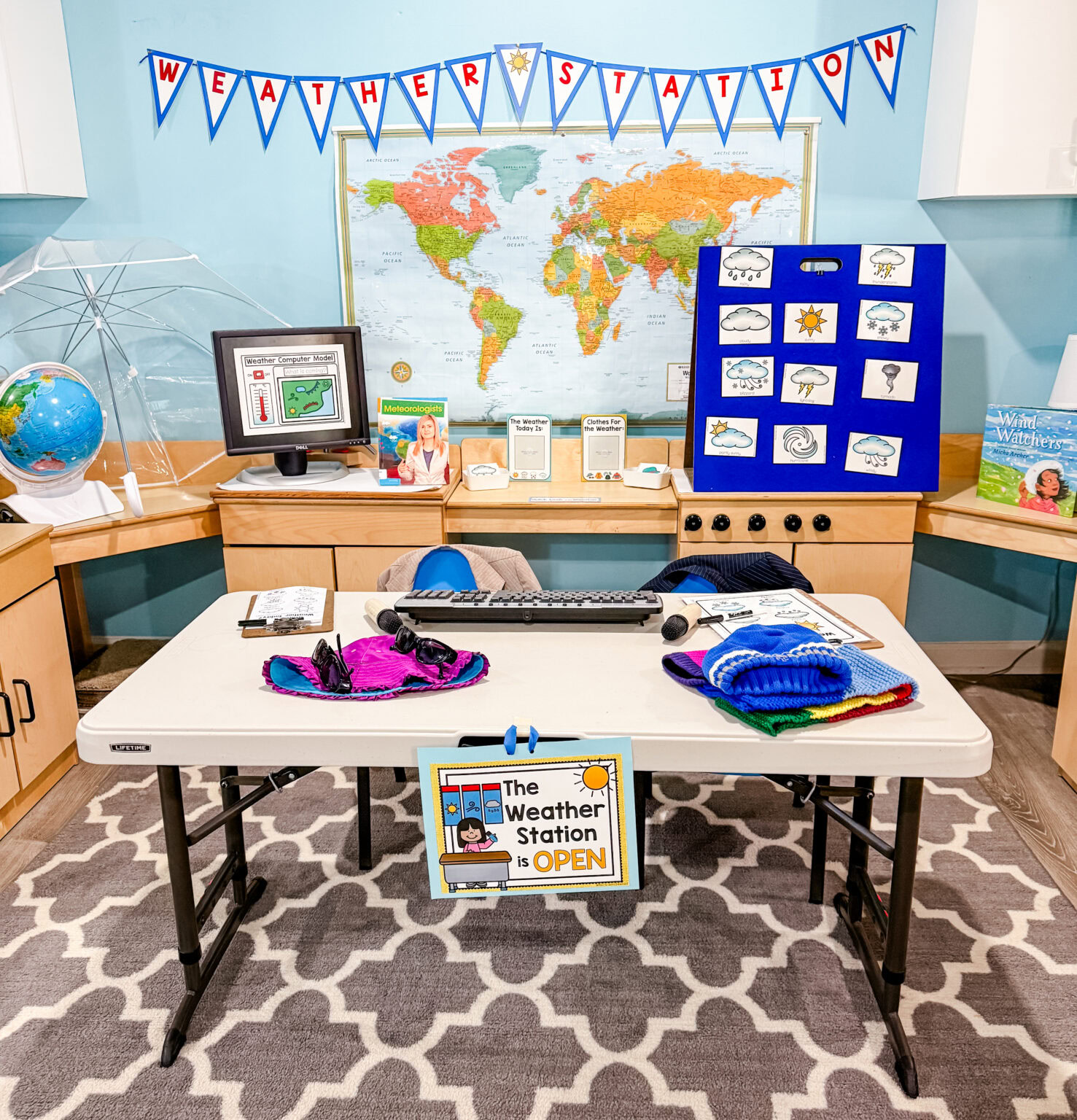 Preschool Weather Centers and Books - Play to Learn Preschool
