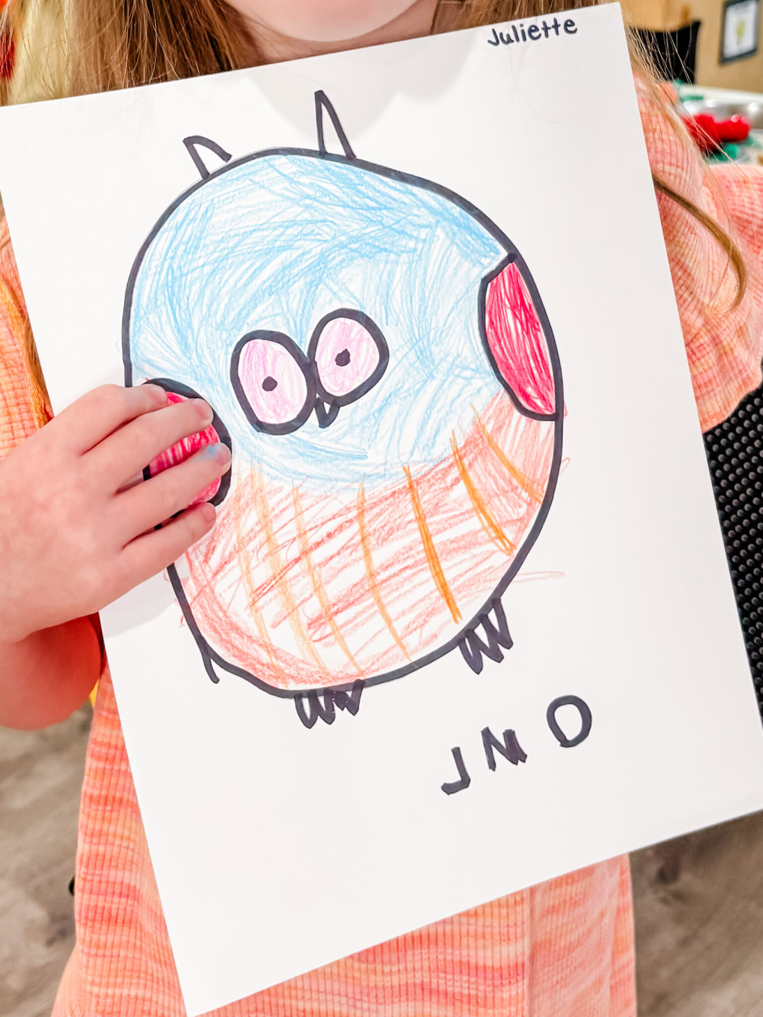 Owl Directed Drawing for Preschoolers - Play to Learn Preschool