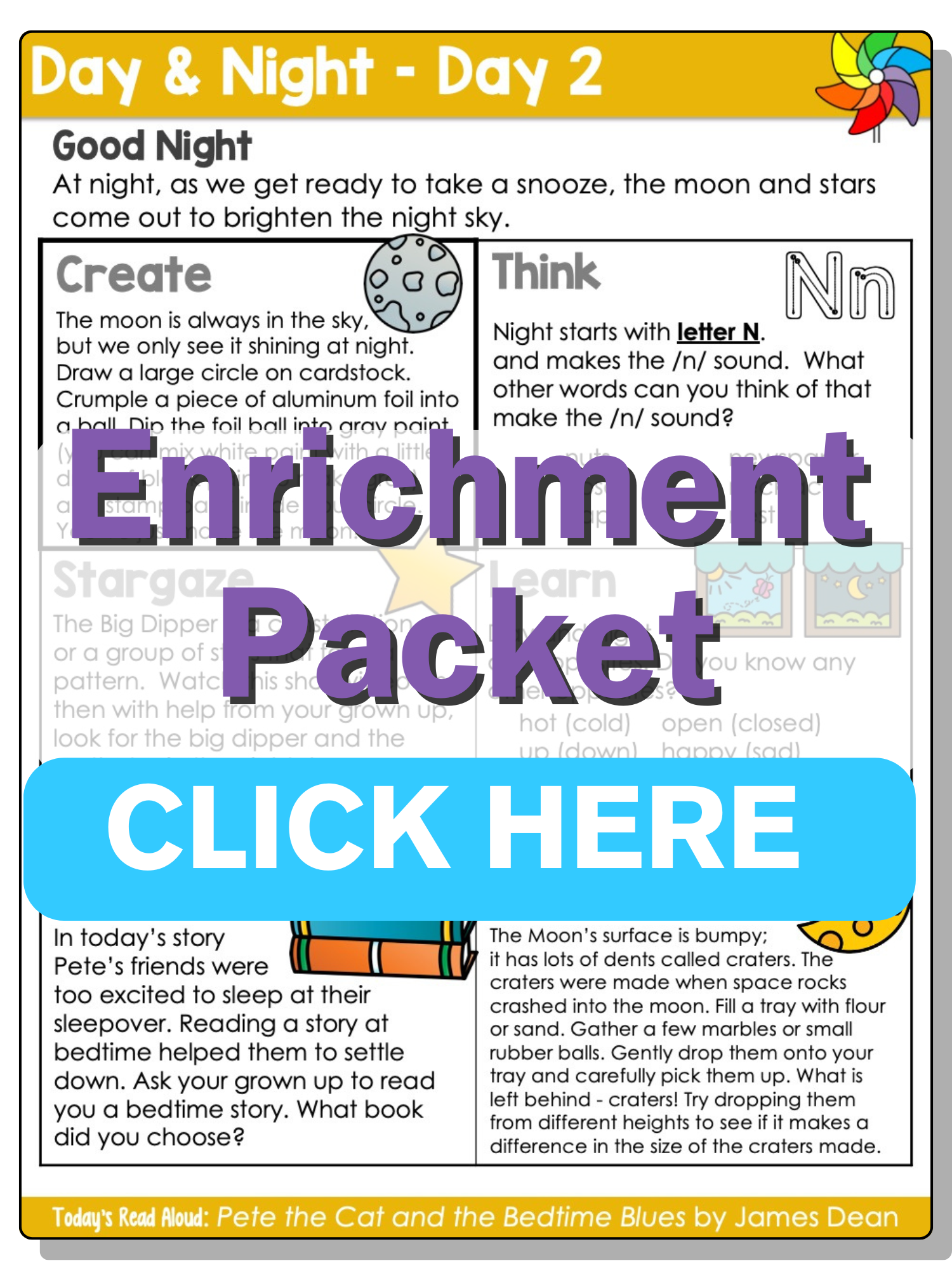 Day and Night Preschool Circle Time - Play to Learn Preschool