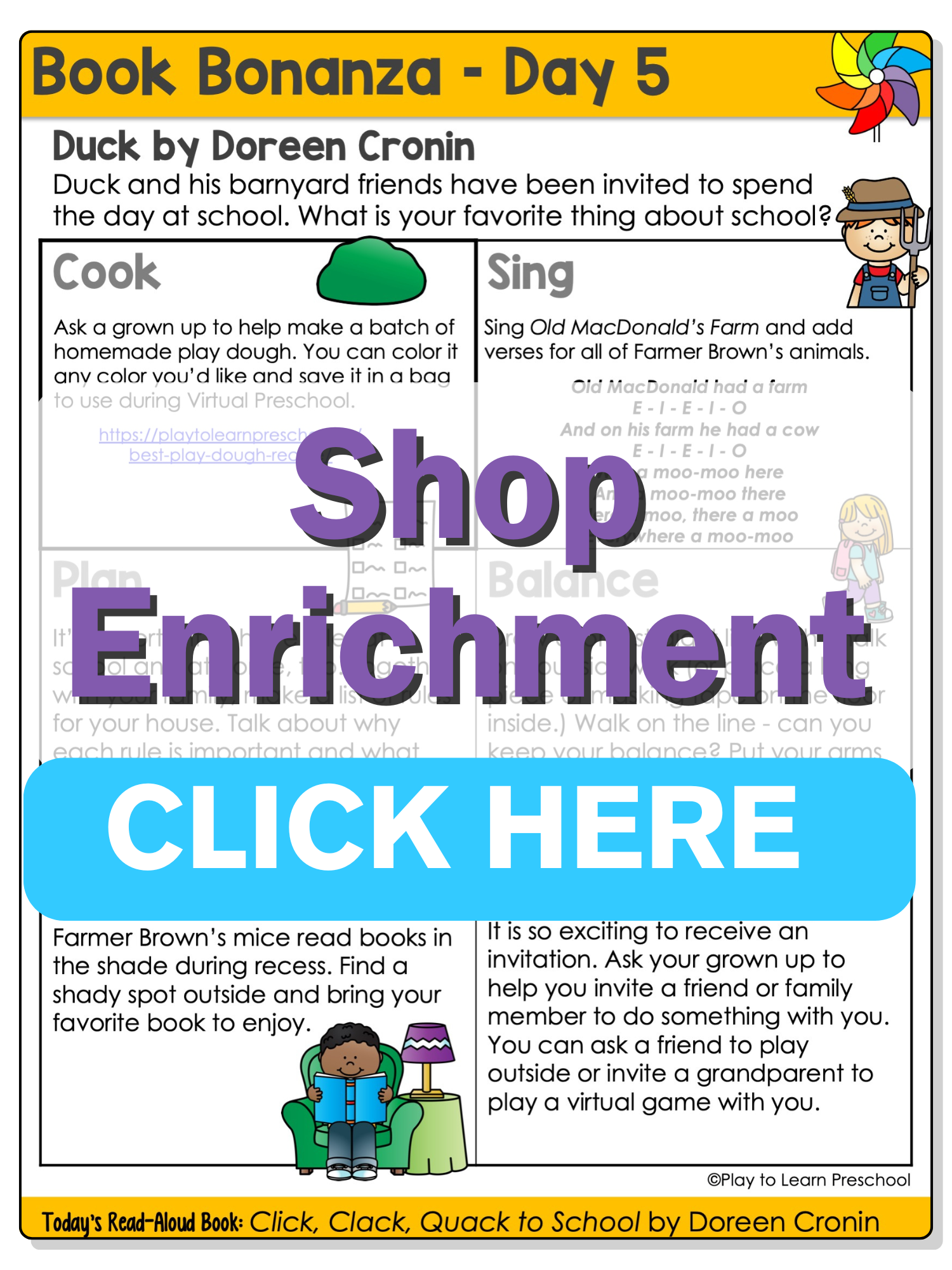 Preschool Enrichment Ideas Play Pack - Play to Learn Preschool