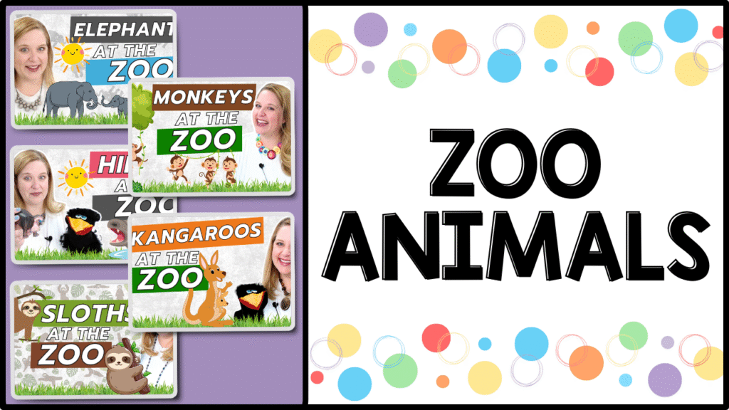Preschool ZOO ANIMALS Preschool Lessons - Play to Learn Preschool