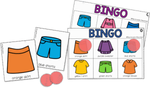 Clothing Theme Activities and Centers for Preschool - Play to Learn ...