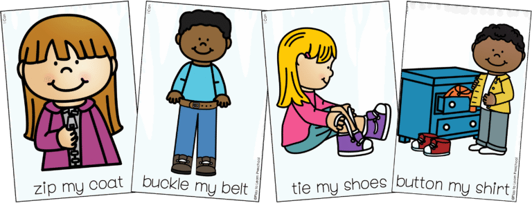 Clothing Theme Activities and Centers for Preschool - Play to Learn ...