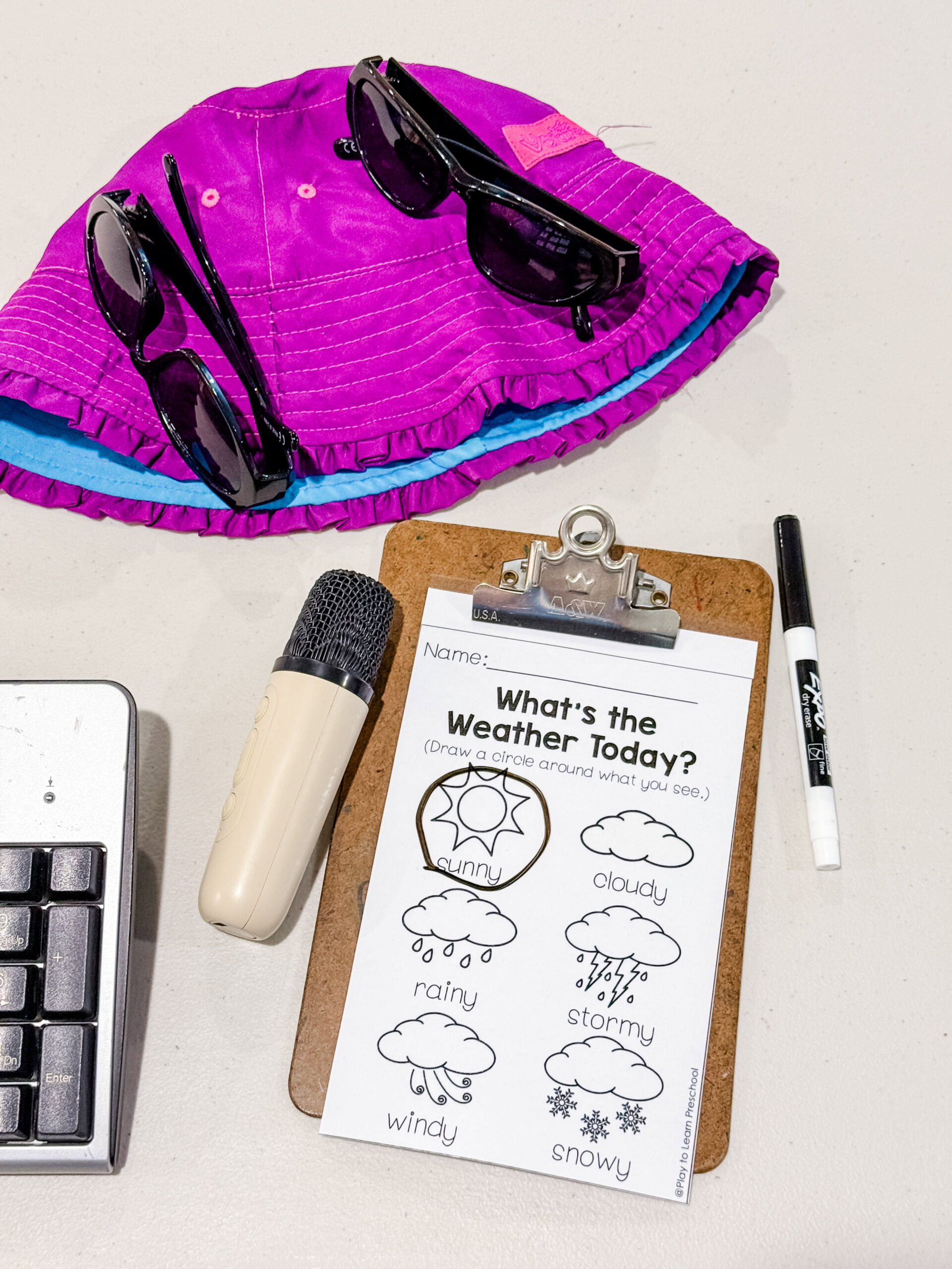 Weather Station Dramatic Play for Preschool Exploration - Play to Learn ...