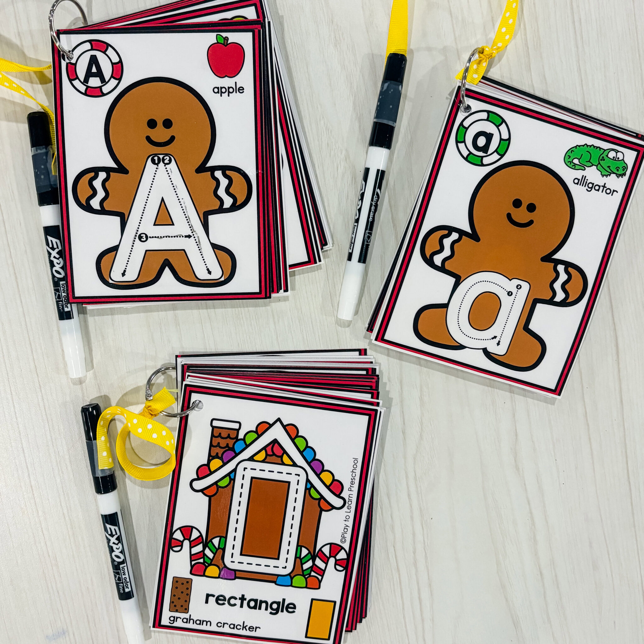 Gingerbread Writing Cards for Math and Literacy Fun - Play to Learn ...