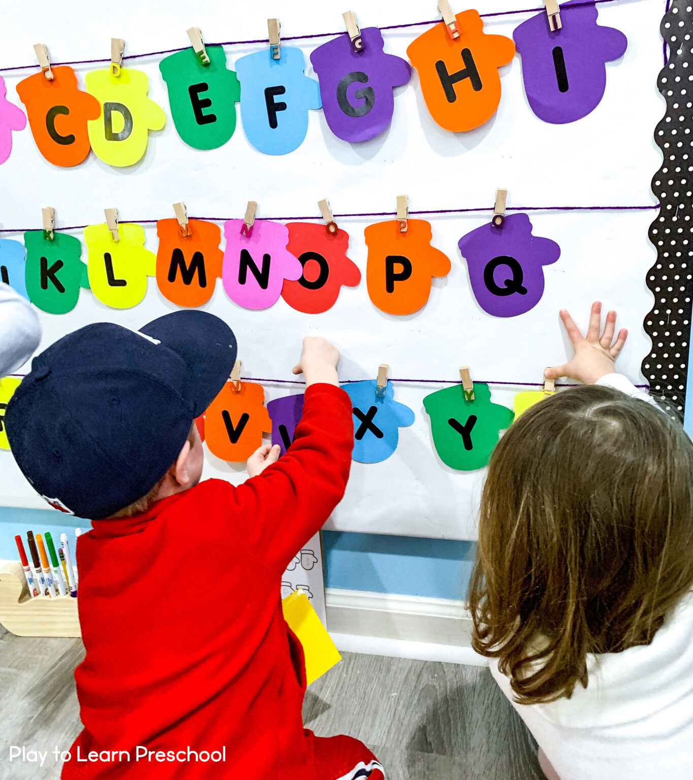 Preschool Mitten Activities for Math and Literacy - Play to Learn Preschool