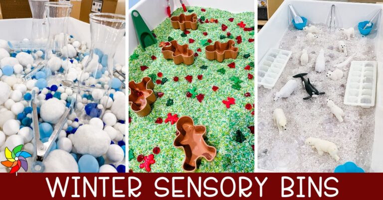 Winter Sensory Bins for Preschool - Play to Learn Preschool