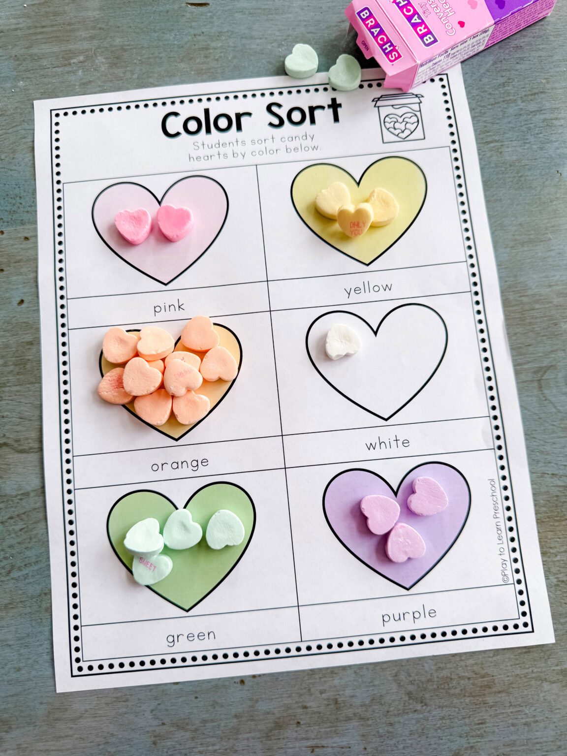 Conversation Heart Activities - Play to Learn Preschool