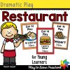 Restaurant Dramatic Play Center for Preschoolers