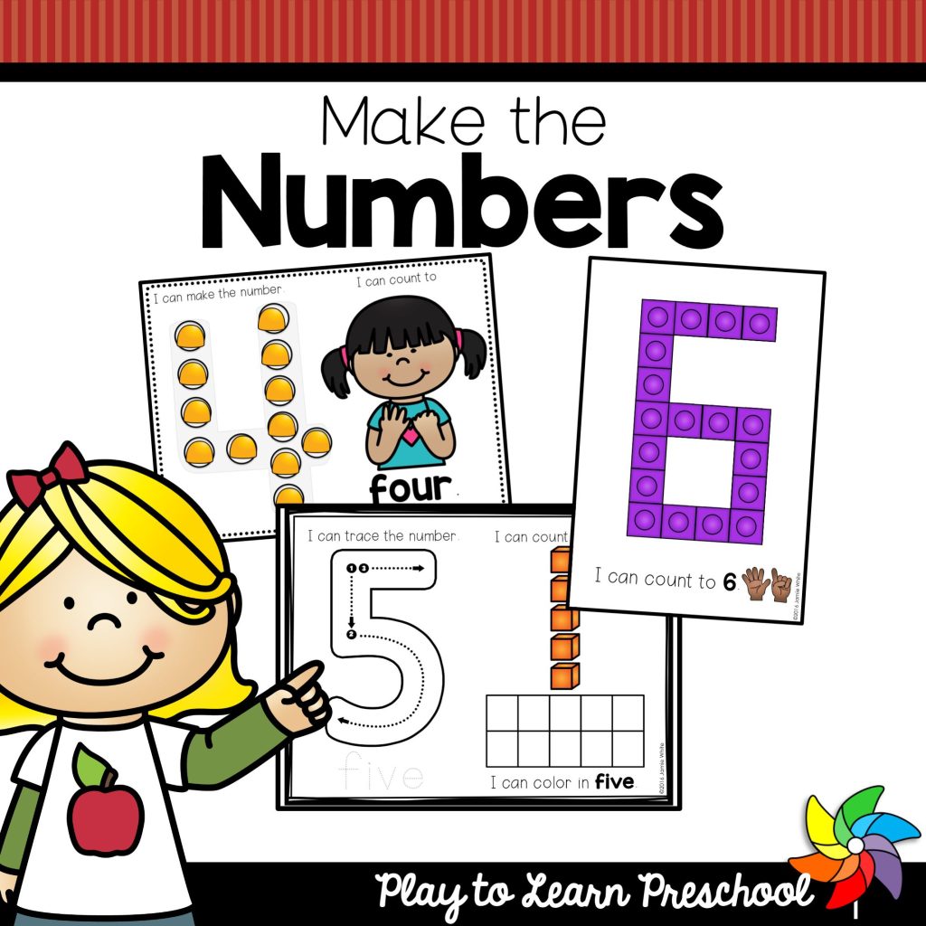 Numbers - Make the Numbers - Play to Learn Preschool Preschool