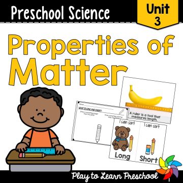Science unit 3 - Play to Learn Preschool