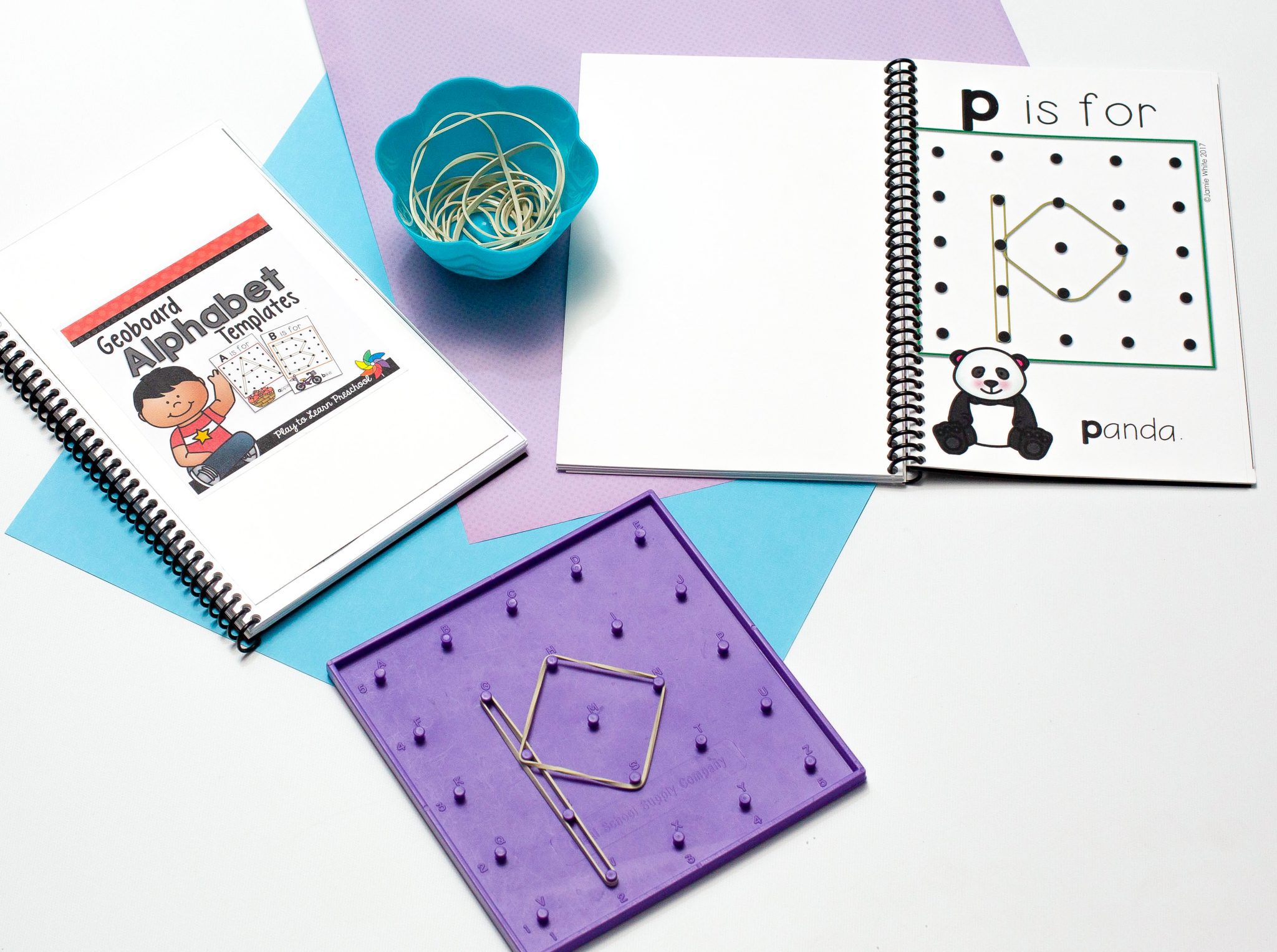 Geoboard Alphabet Templates - Play to Learn Preschool