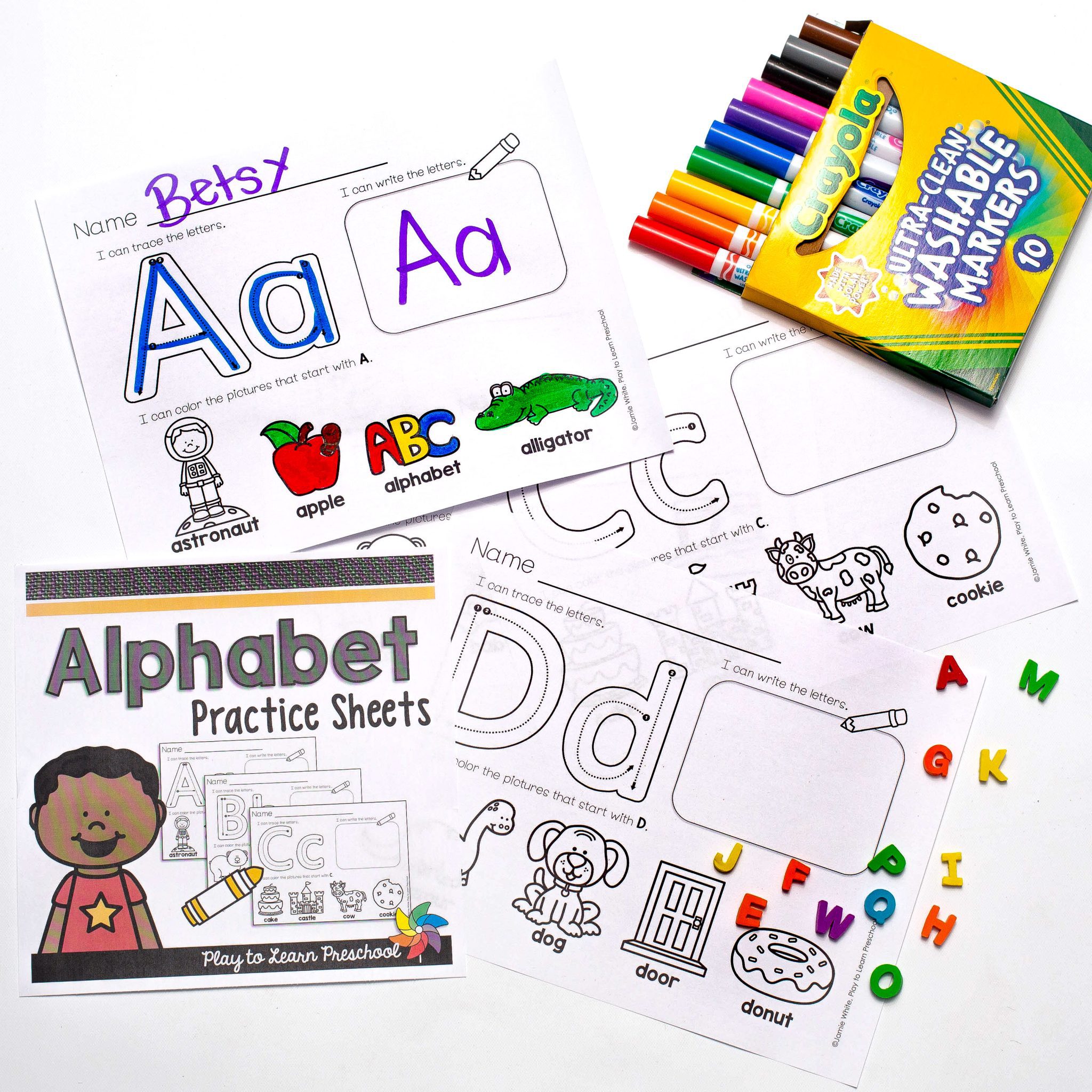 Improve Alphabet Skills with Fun Practice Sheets for Preschoolers