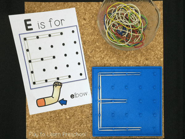 Geoboard Alphabet Templates - Play to Learn Preschool