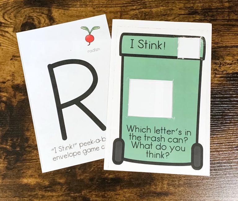 Peek-A-Boo Alphabet Envelopes Game - Play to Learn Preschool