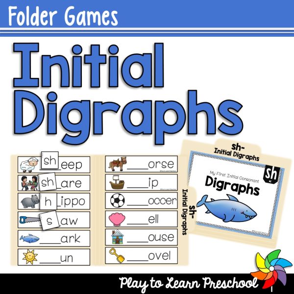 Initial Digraphs Folder Games - Play to Learn Preschool Preschool
