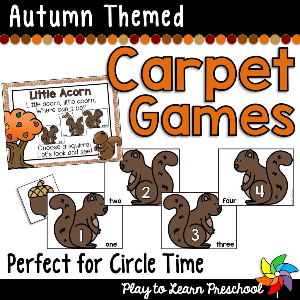 Fall Carpet Games for Circle Time - Play to Learn Preschool Preschool