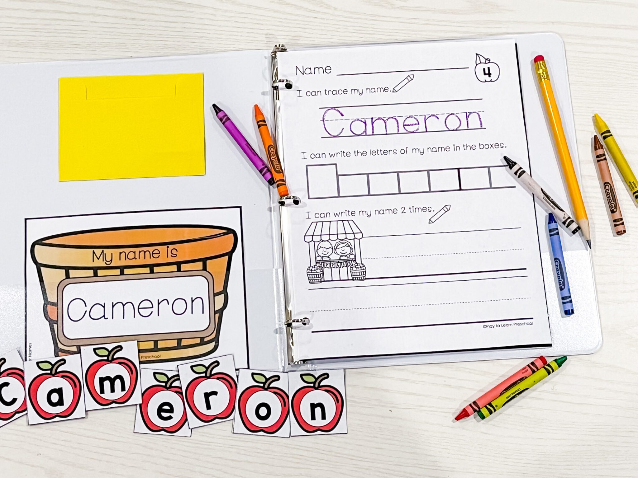 September Name Activities for Preschoolers - Play to Learn Preschool