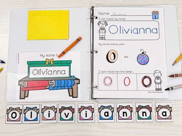 December Name Activities - Play to Learn Preschool