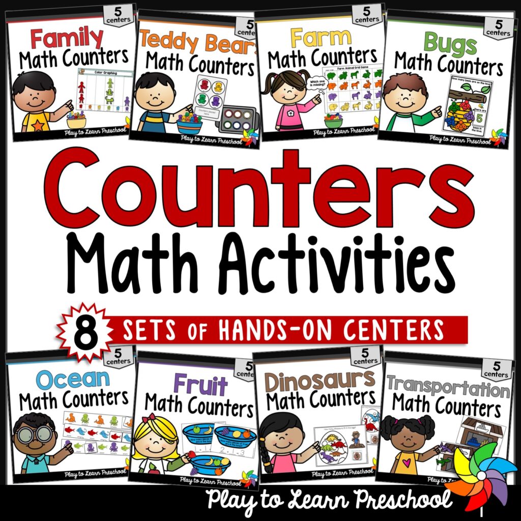 Math Counters cover - Play to Learn Preschool