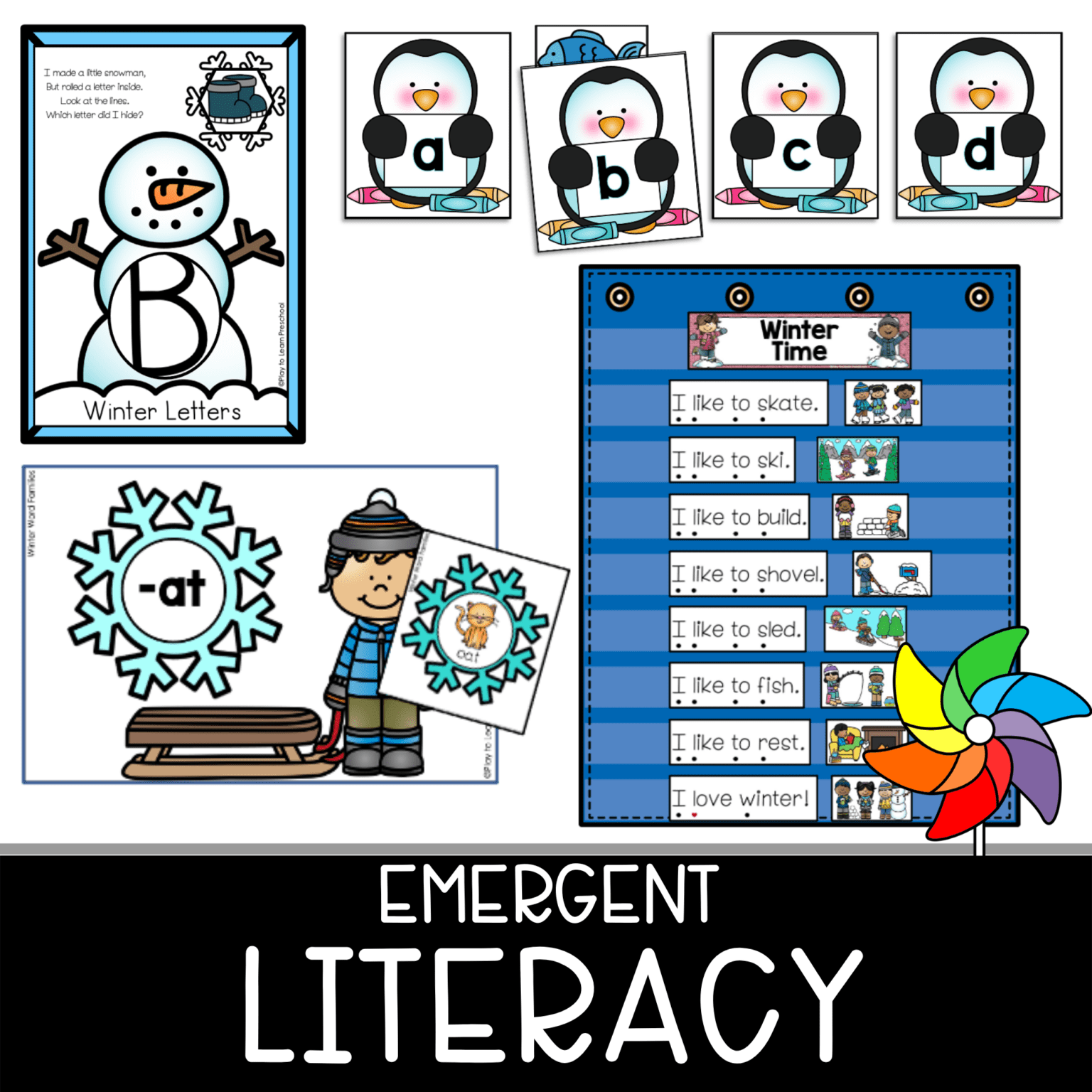 Preschool & PreK Winter Activities Bundle: Lessons, Songs, Games, and ...