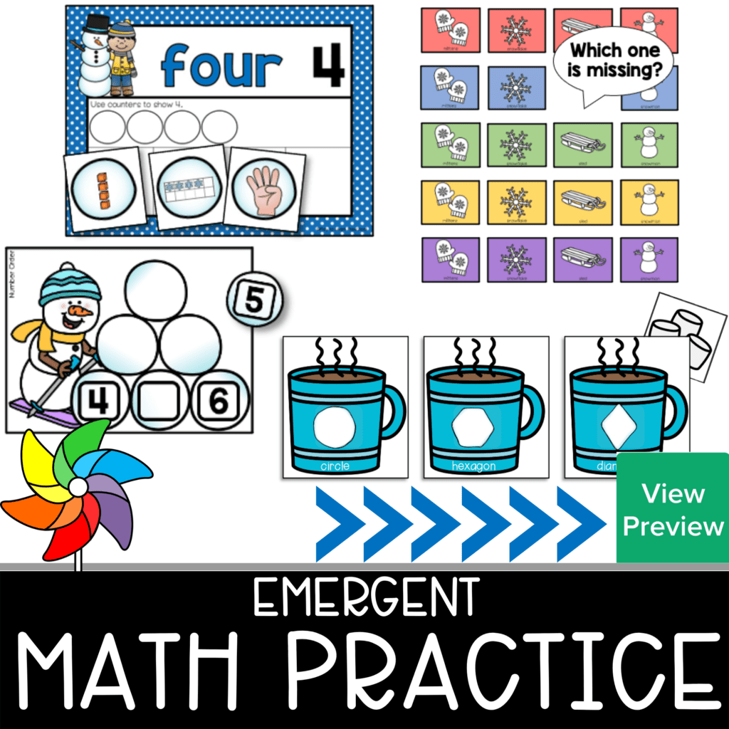 Preschool & PreK Winter Activities Bundle: Lessons, Songs, Games, and ...