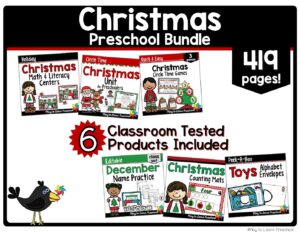 Christmas bundle preview - Play to Learn Preschool