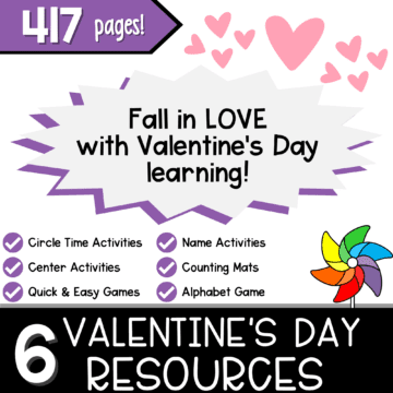 Valentine's Day Unit Activities February Lesson Plans centers Preschool ...