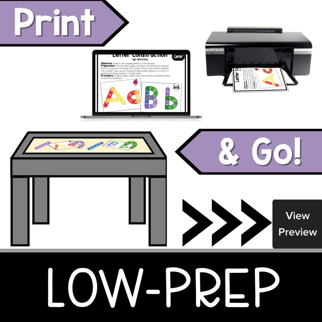Alphabet Letter Construction - Play to Learn Preschool