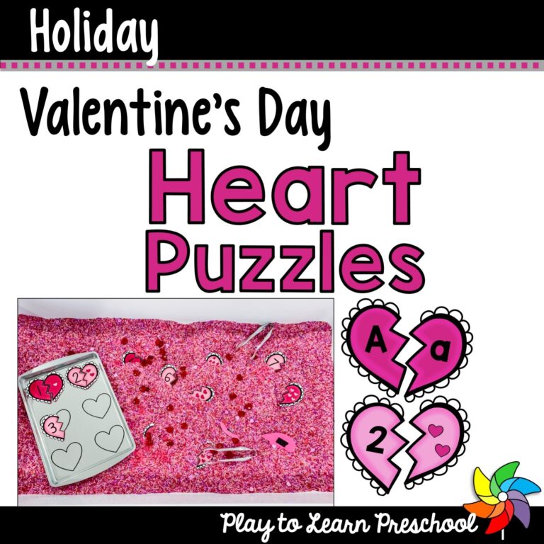 Engage Preschoolers with Heart Puzzles | Play to Learn