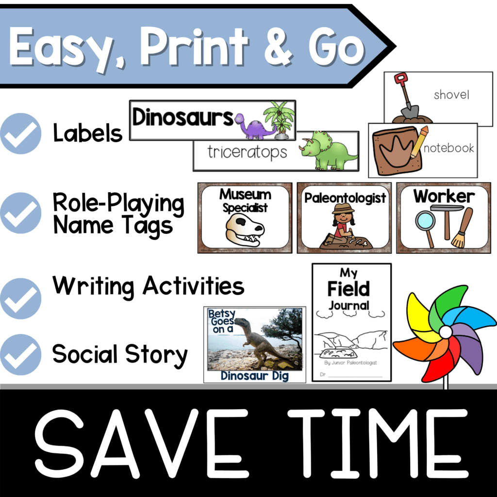 Dinosaur Dig Site Dramatic Play - Play to Learn Preschool Preschool