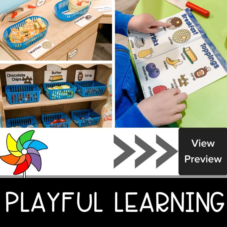 Pancake Cafe Restaurant Dramatic Play for Young Learners - Play to ...