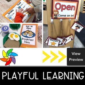 Restaurant Dine-In Dramatic Play - Play to Learn Preschool Preschool