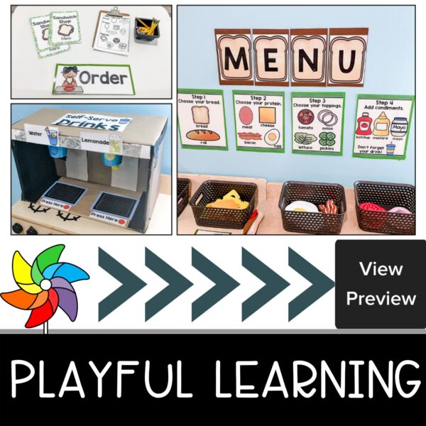 Sandwich Shop Dramatic Play - Play to Learn Preschool Preschool