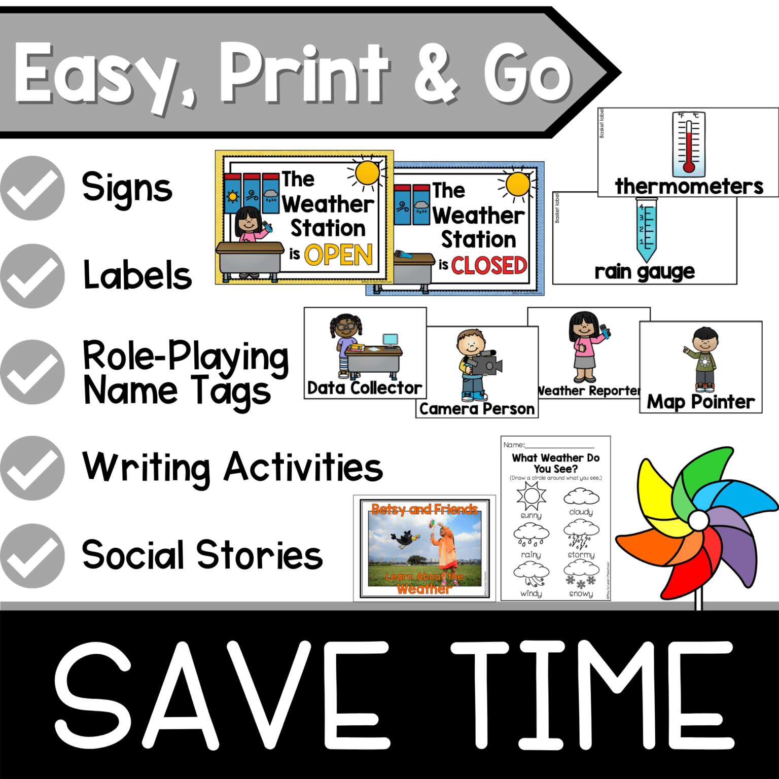 Create an Exciting Weather Station Dramatic Play