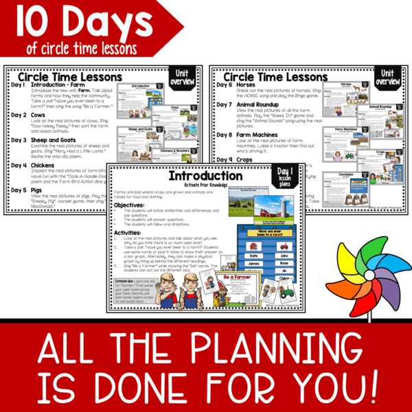 Farm Lesson Plans for Preschoolers | Play to Learn Preschool