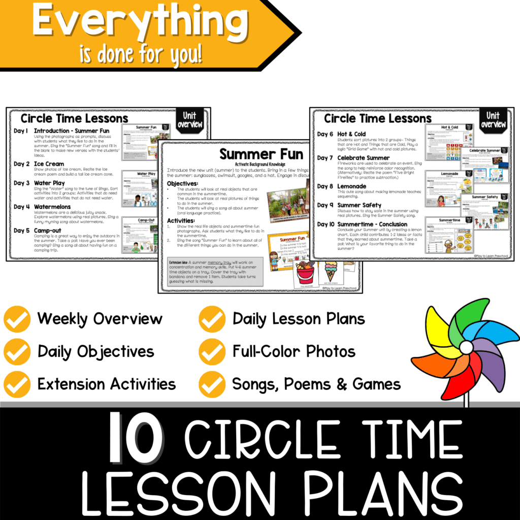 Fun and Engaging Summer Circle Time Activities