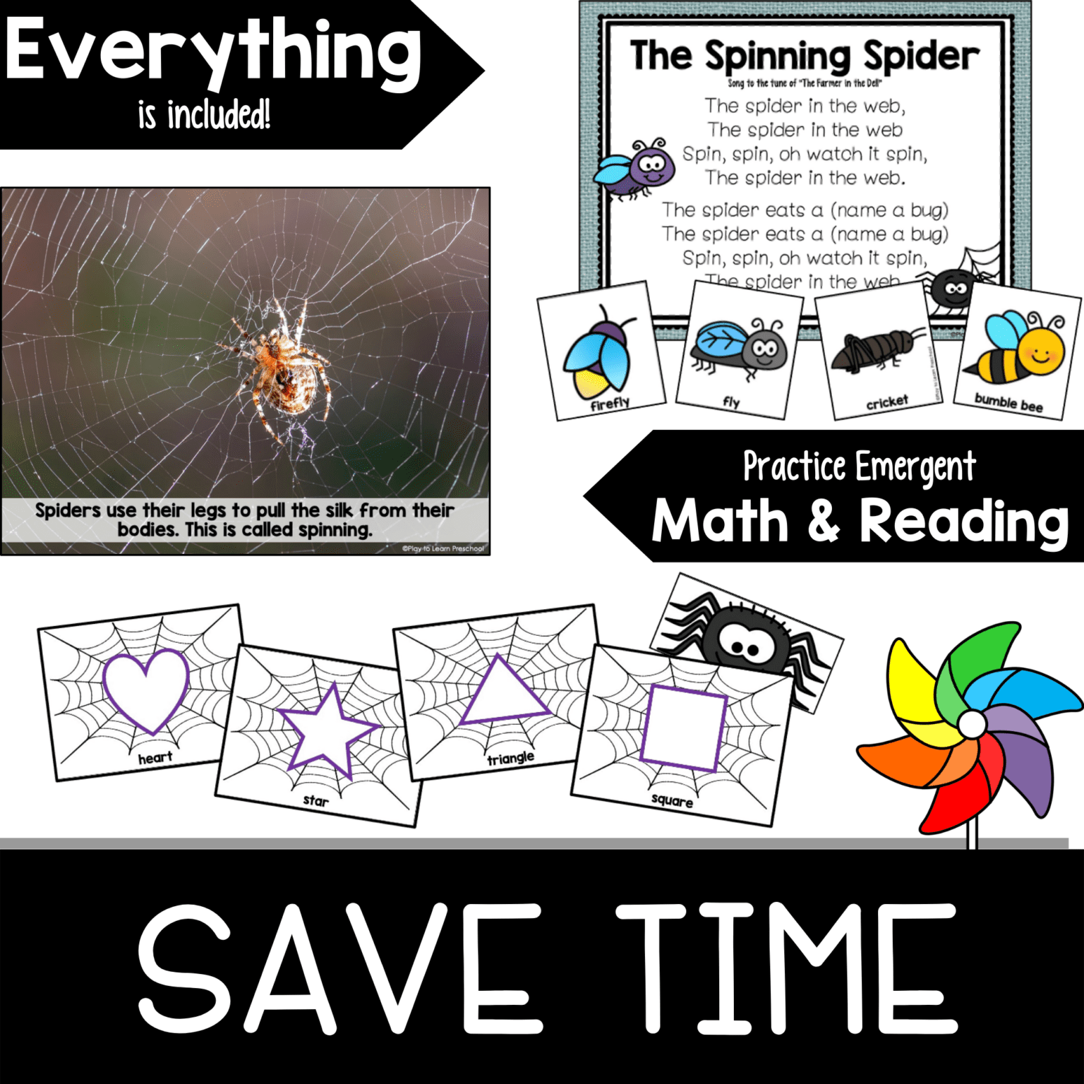 Spiders Preschool Unit - Play to Learn Preschool