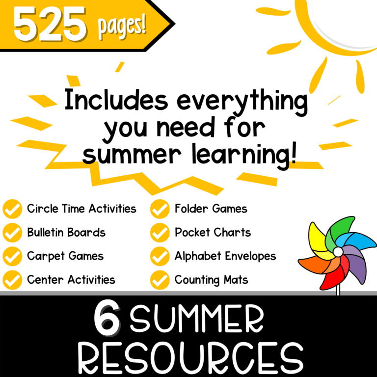 Summer Activities Thematic Units Songs Games Centers for Preschool and ...