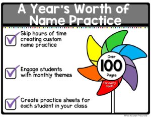 Monthly Name Activity Bundle Preview (11 × 8.5 in) - Play to Learn ...