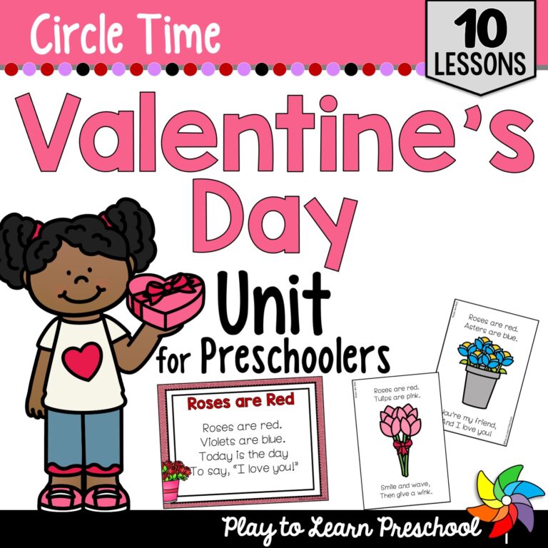 Valentine Lesson Plan for Preschoolers | Play to Learn Preschool
