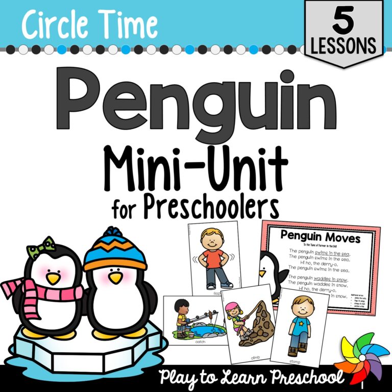 Penguin Unit | Activities for Preschool and Pre-K - Play to Learn Preschool