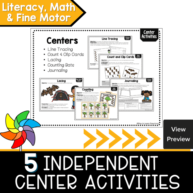 Bat Activities for Preschool and Pre-K - Play to Learn Preschool