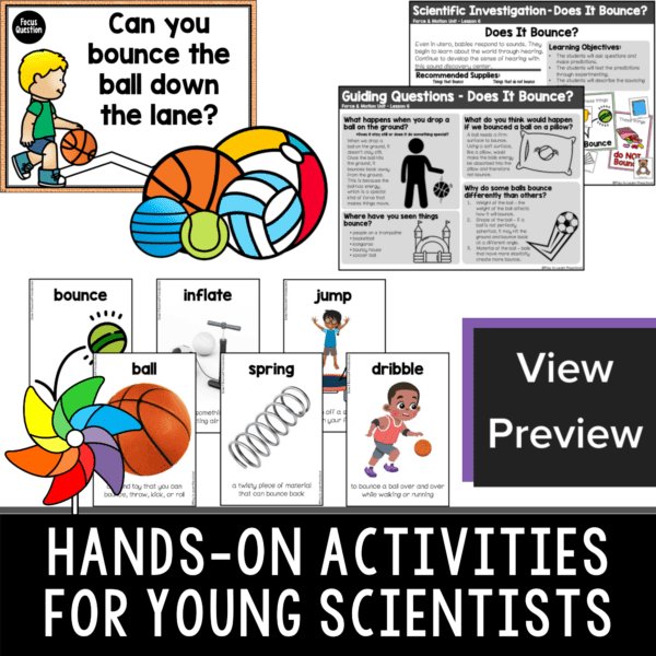 Does It Bounce? Preschool Science Center - Play to Learn Preschool